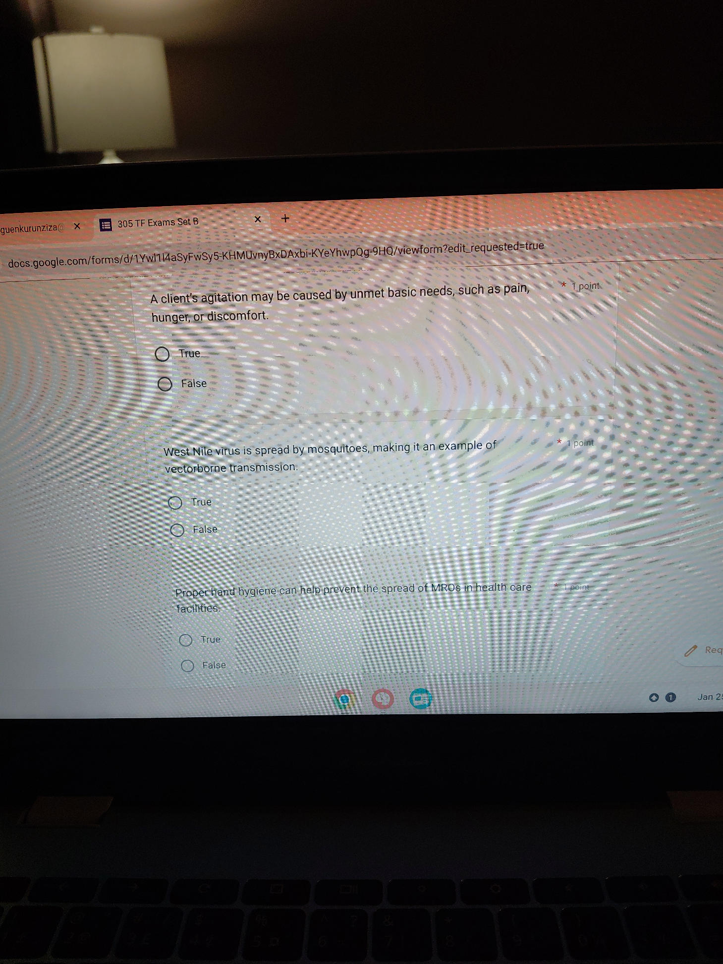 A client's agitation may be caused by unmet | StudyX