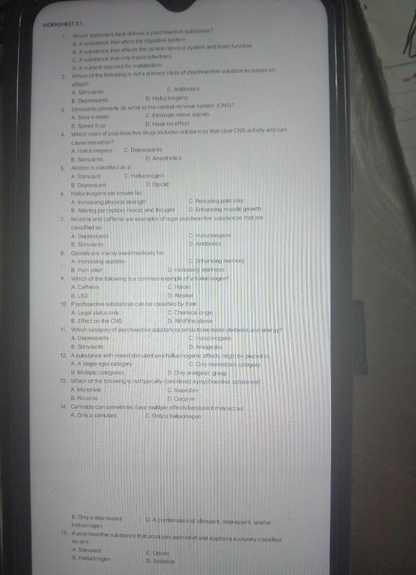 Which of the following is not a primary | StudyX