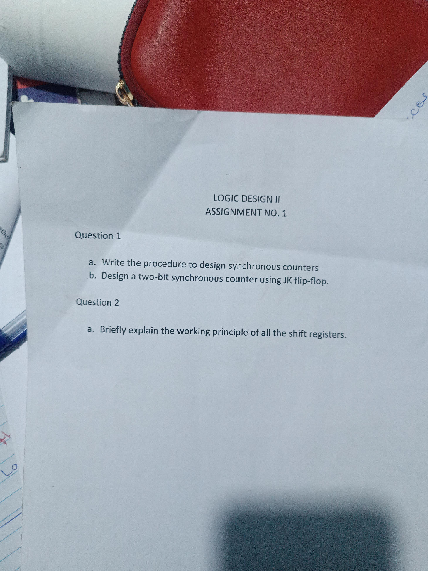 Question 1 a. Write the procedure to design | StudyX