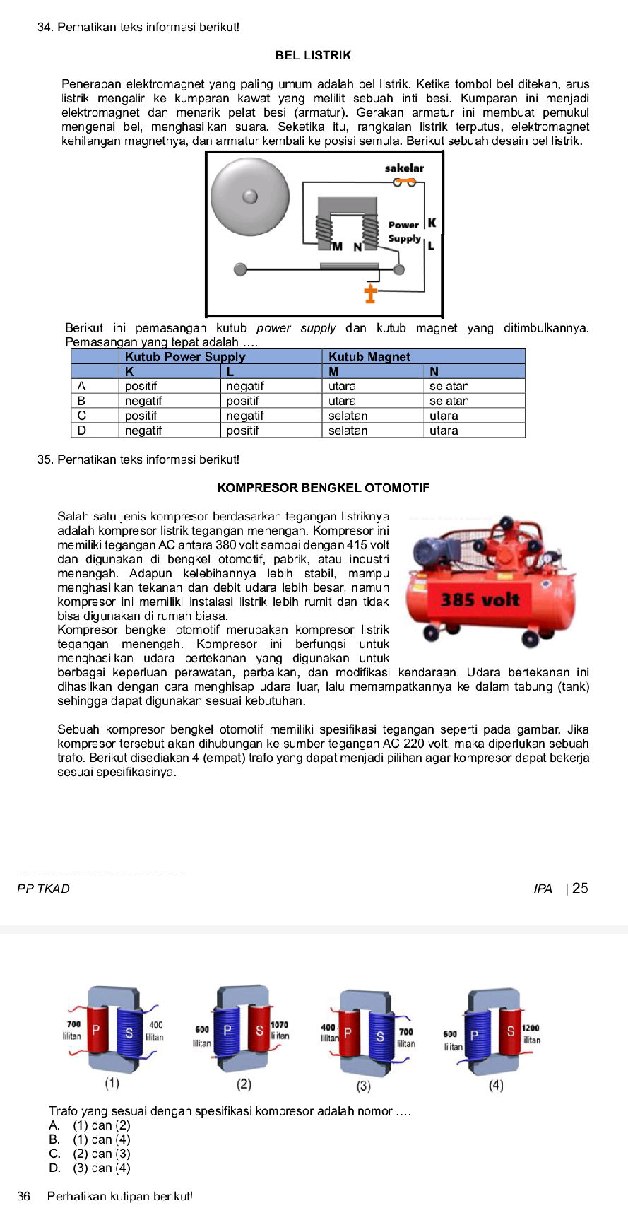 BEL LISTRIK Penerapan elektromagnet yang | StudyX