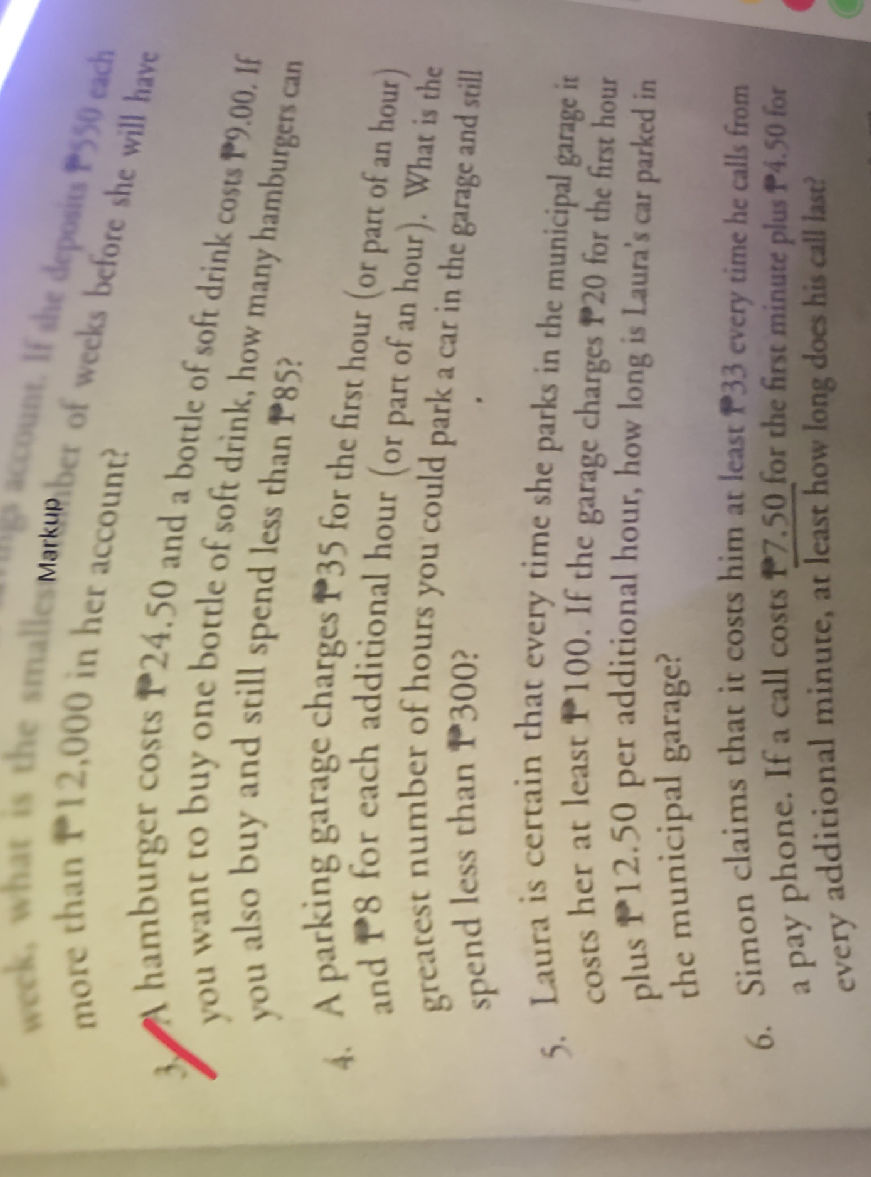 week, what is the smallest number of weeks | StudyX