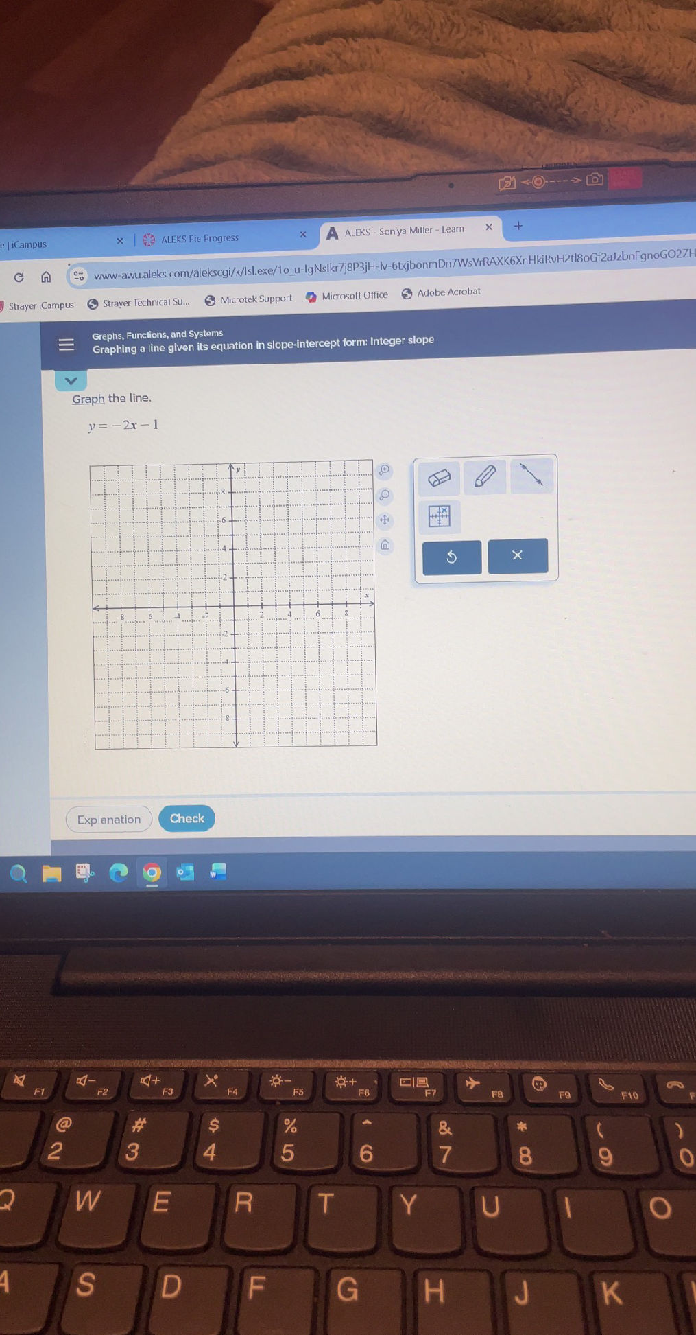 Graph the line. $$y = -2x - 1$$ (The problem | StudyX