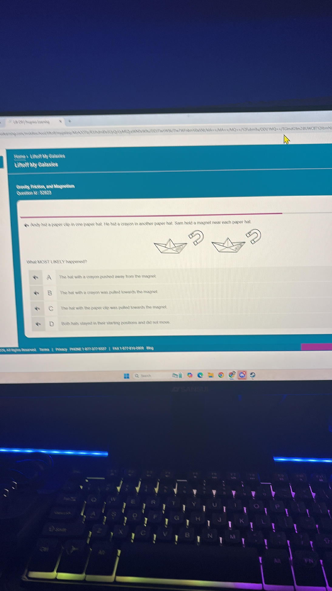 Andy hid a paper clip in one paper hat. He | StudyX