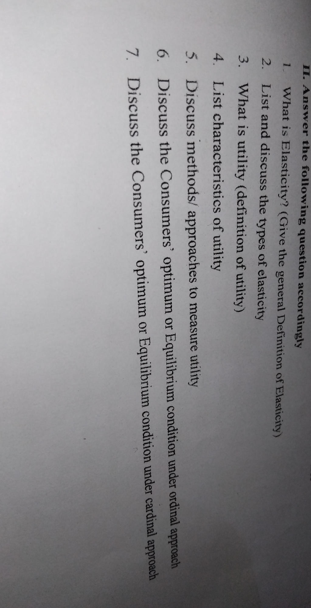 What is Elasticity? (Give the general | StudyX