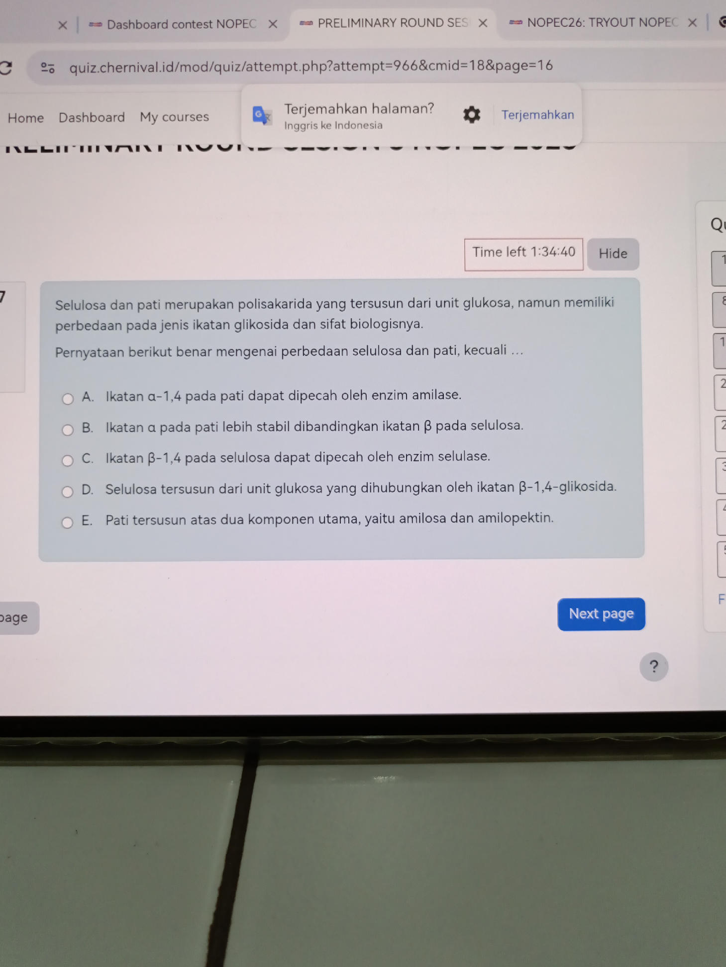 Selulosa dan pati merupakan polisakarida | StudyX