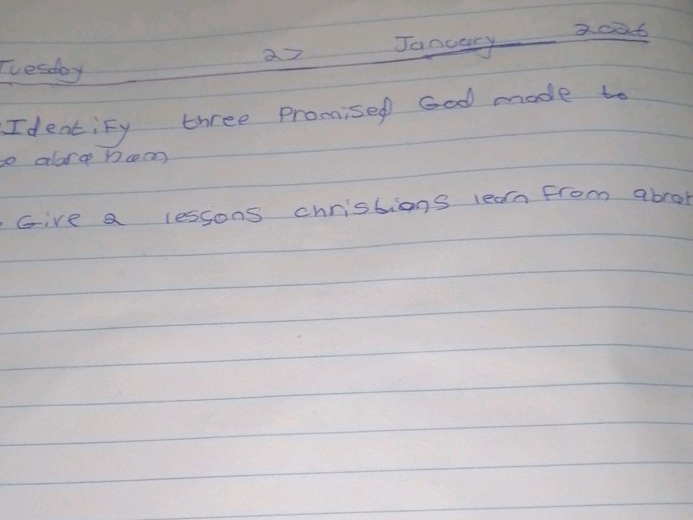 Identify three Promised God made to o abra | StudyX