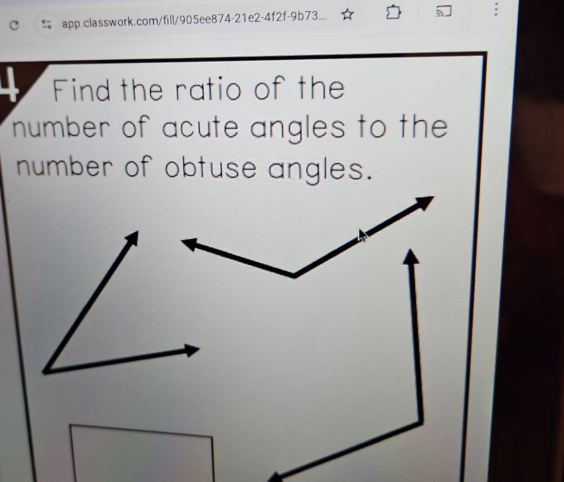 Find the ratio of the number of acute angles | StudyX