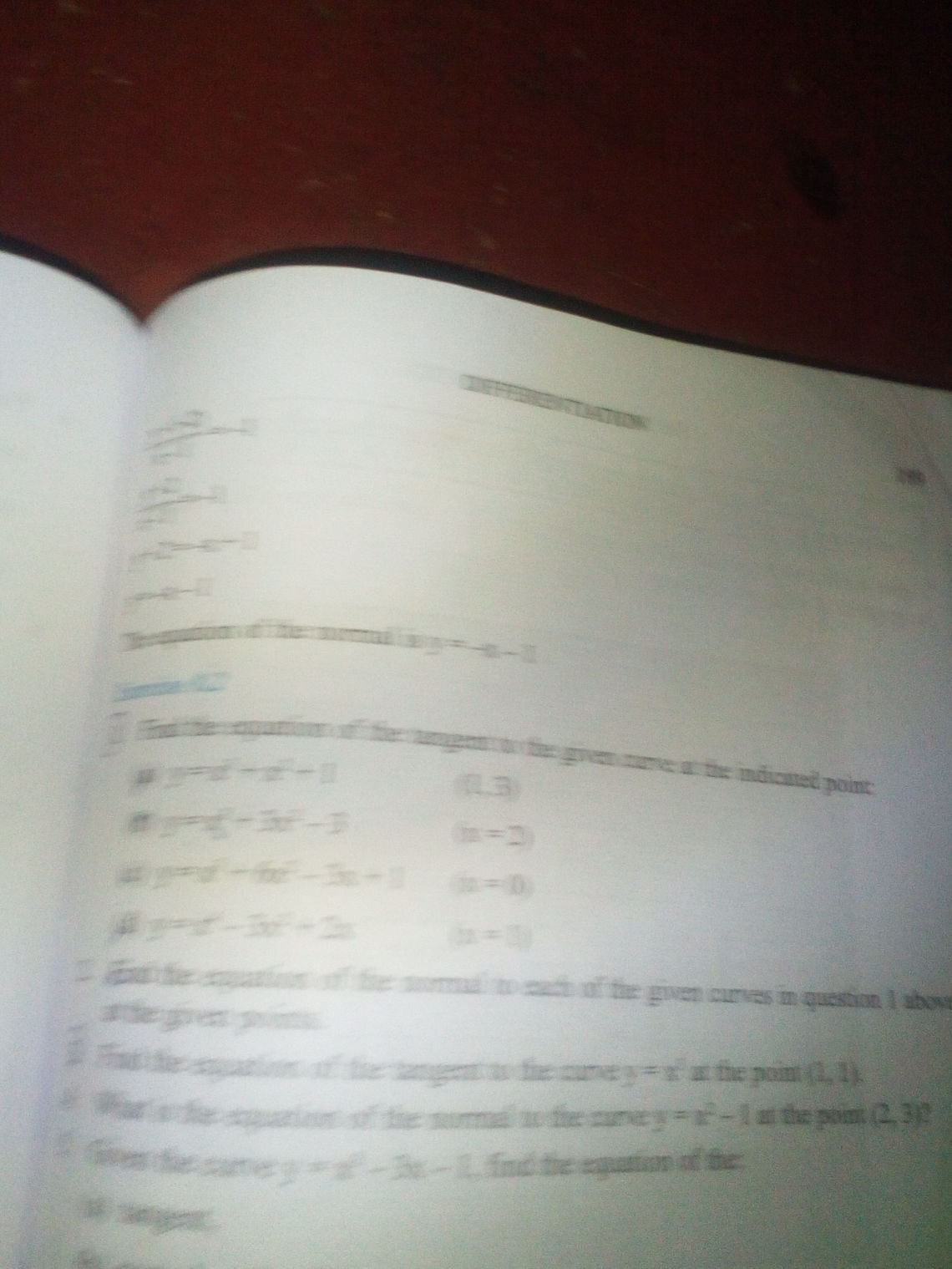 Find the equation of the normal to each of | StudyX