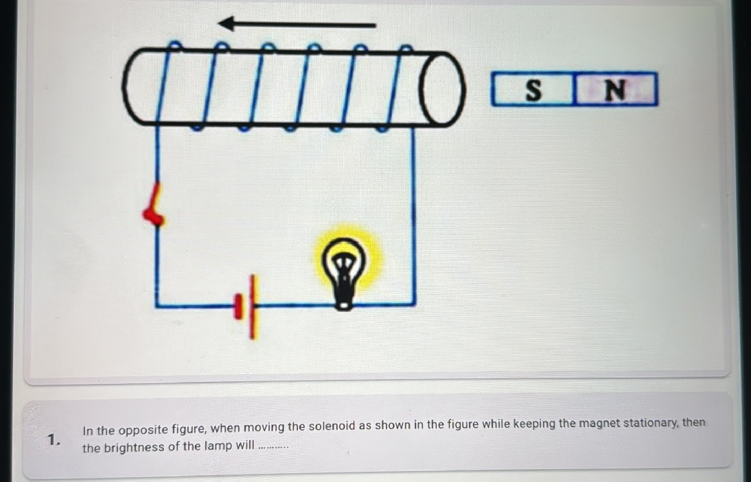 In the opposite figure, when moving the | StudyX