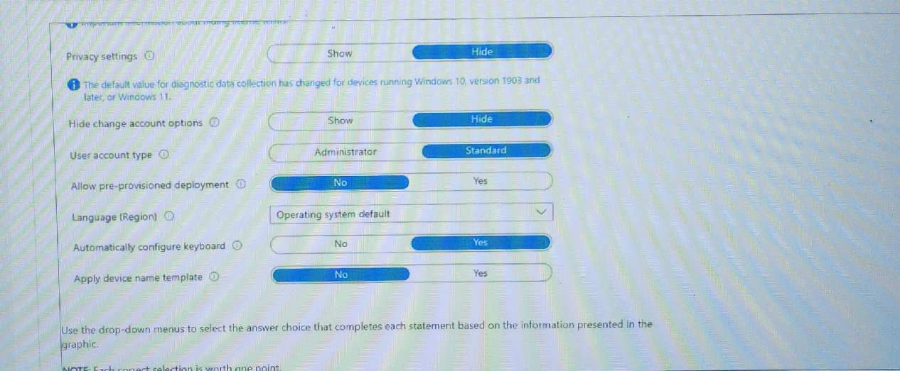 You have a hybrid Microsoft Entra tenant. | StudyX