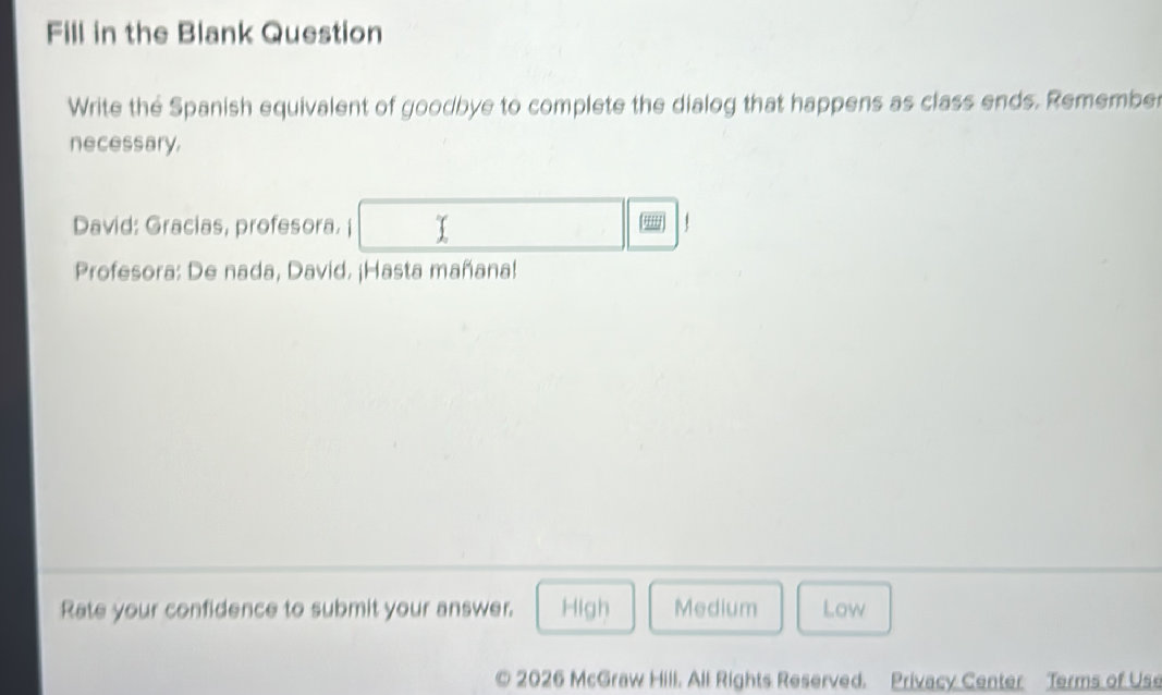 Fill in the Blank Question Write the | StudyX