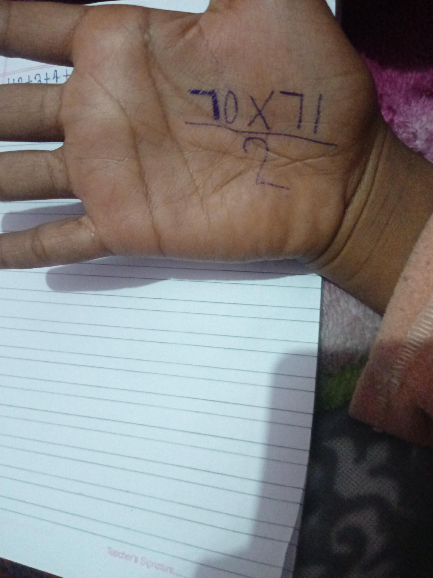 Calculate: (70 x 71) / 2 | StudyX