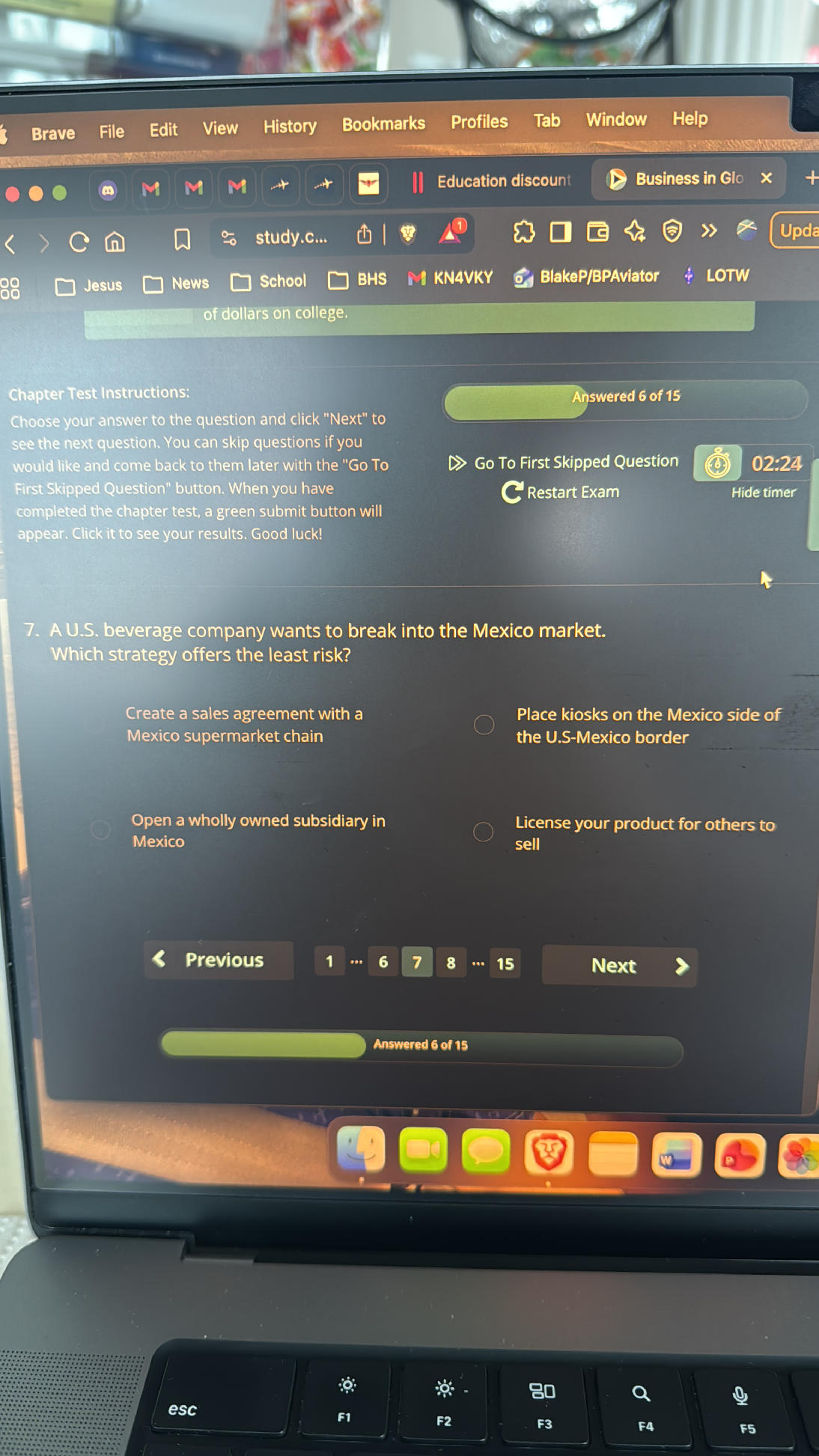 7. A U.S. beverage company wants to break | StudyX