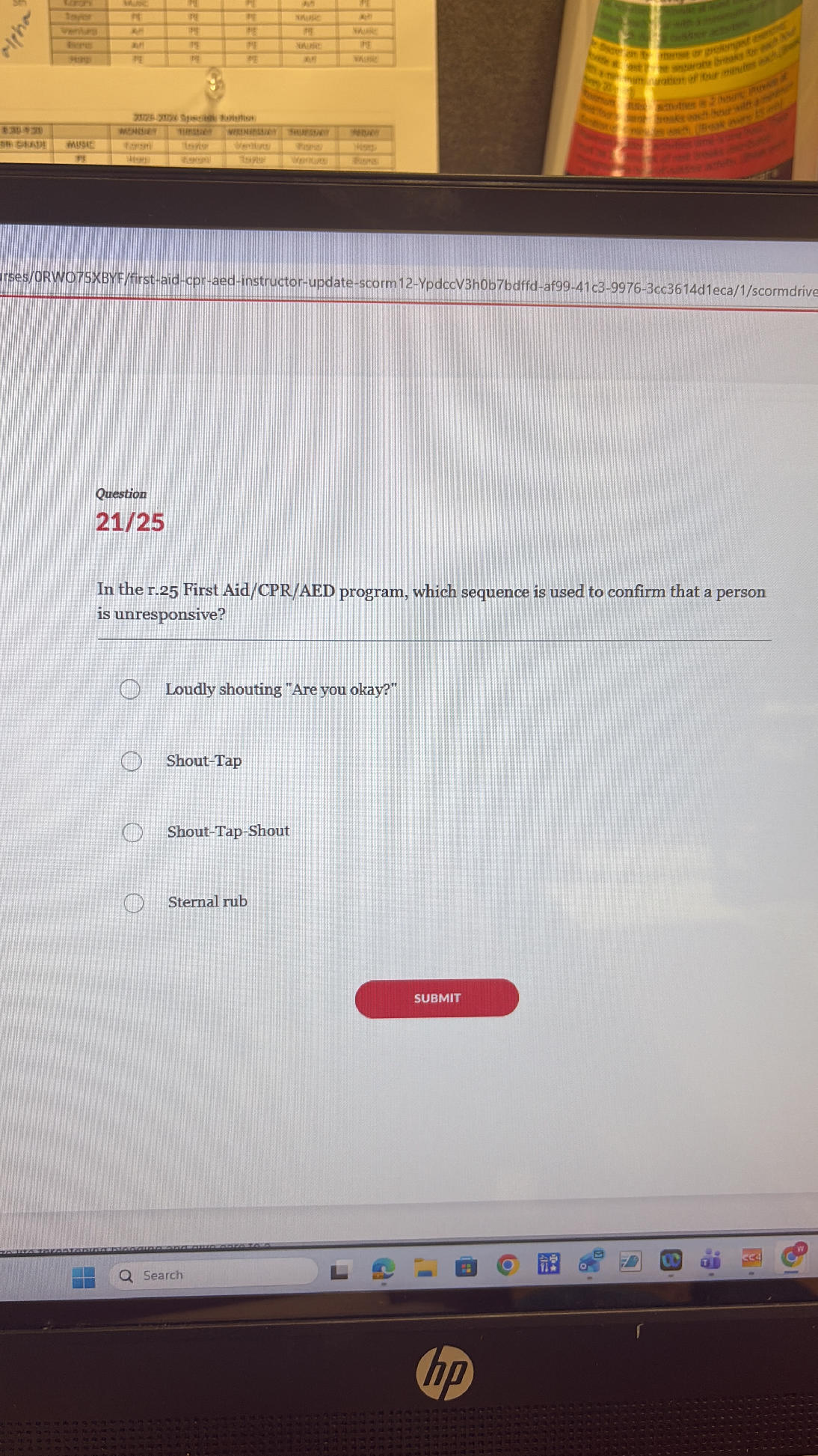 Question 21/25 In the r.25 First | StudyX