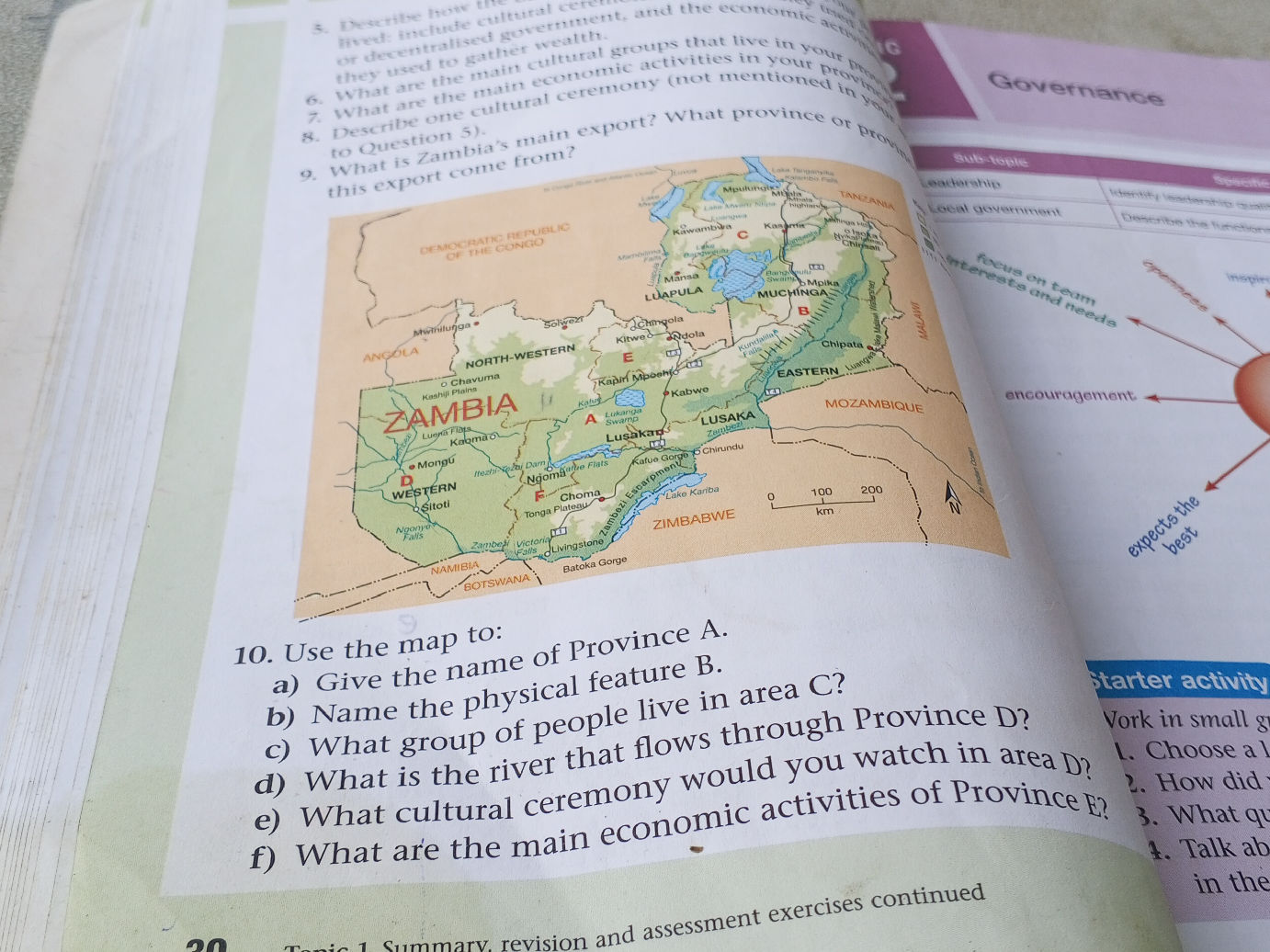 Use the map to: a) Give the name of | StudyX