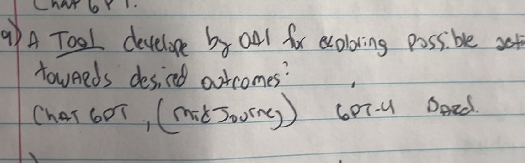 A Tool developed by OAI for exploring | StudyX