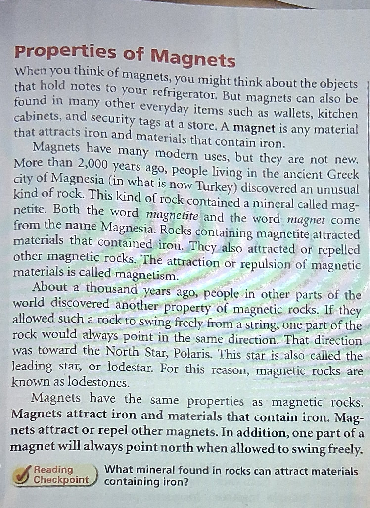 Properties of Magnets When you think of | StudyX