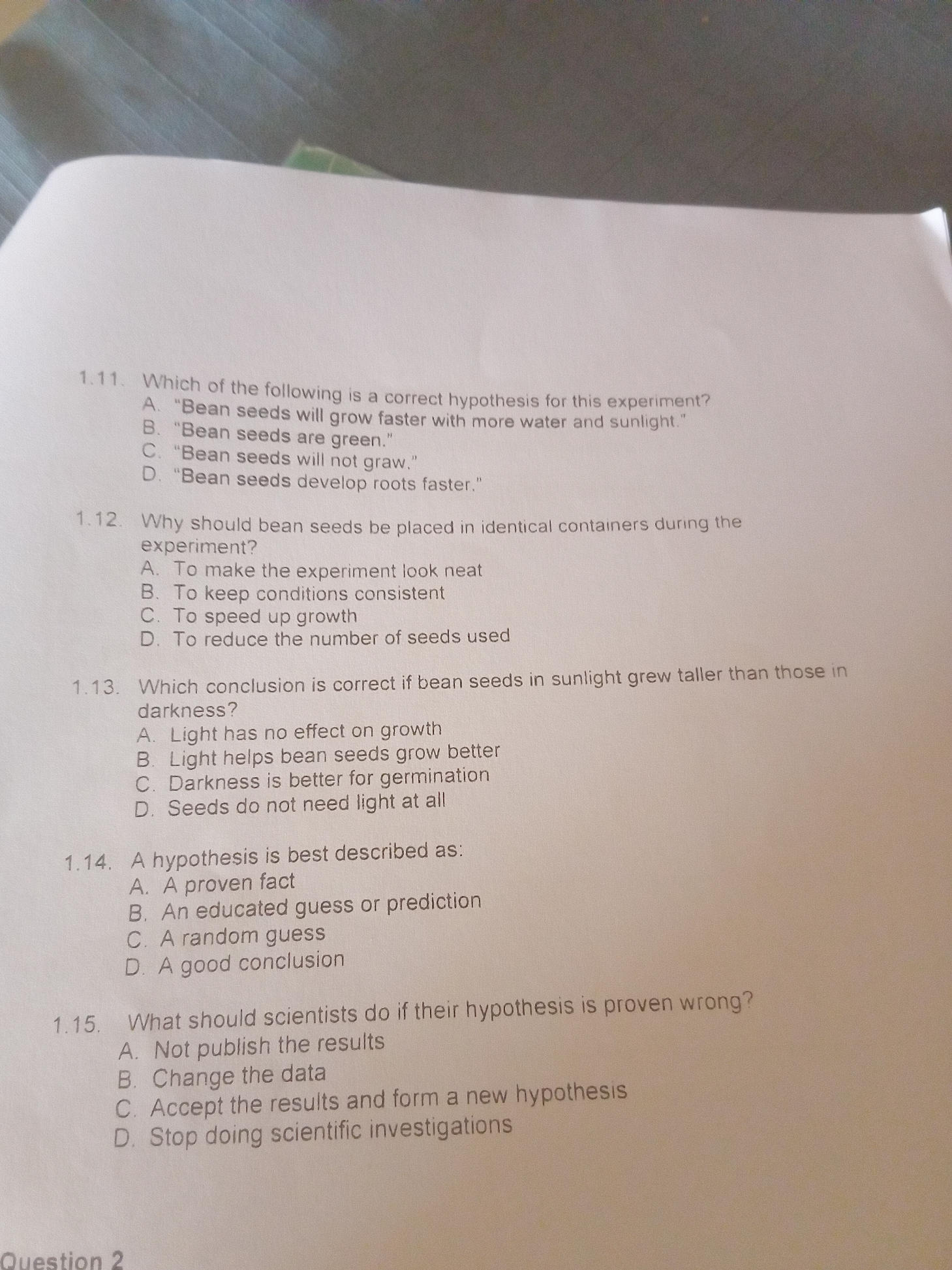 Which of the following is a correct | StudyX