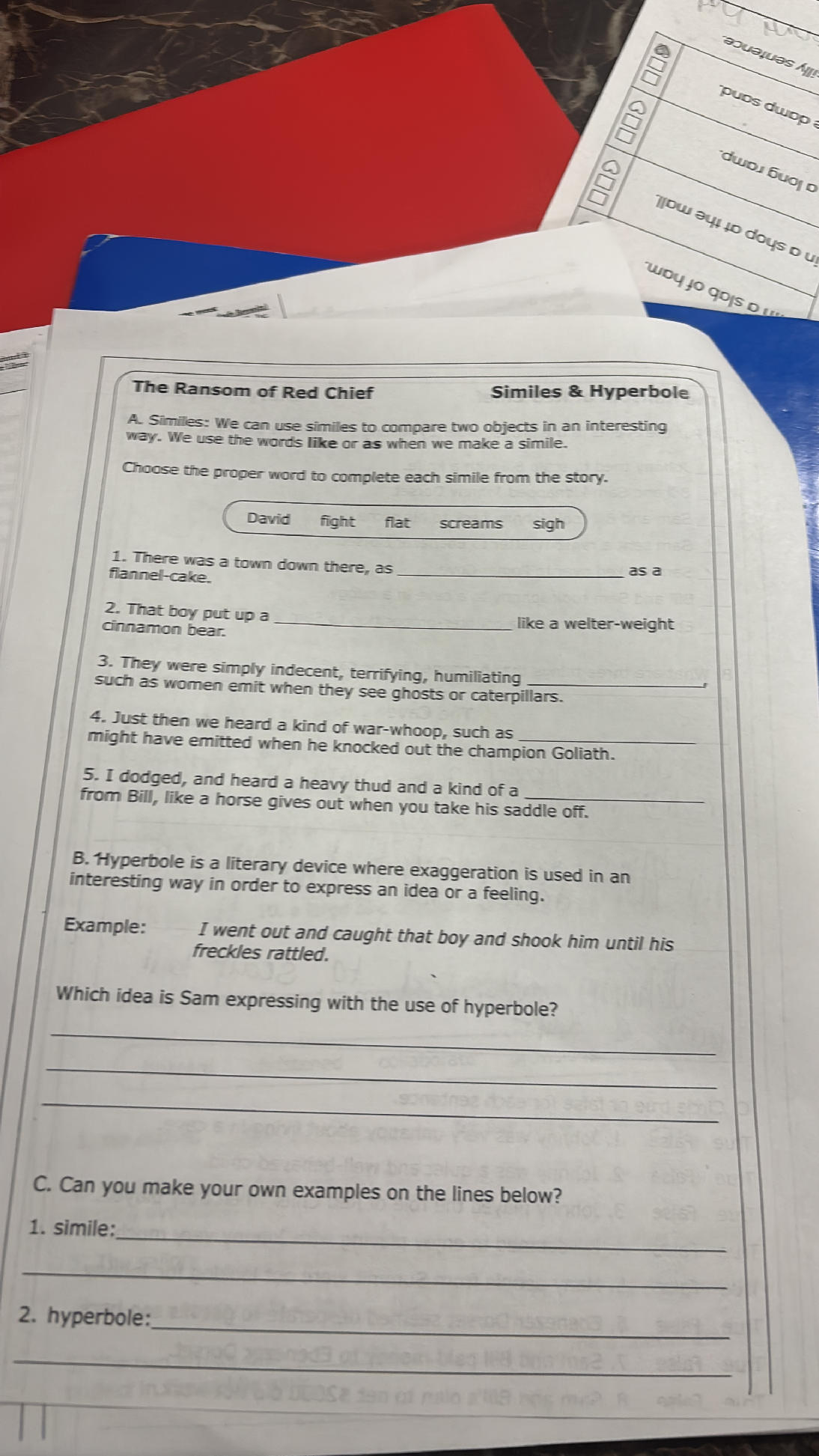 C. Can you make your own examples on the | StudyX