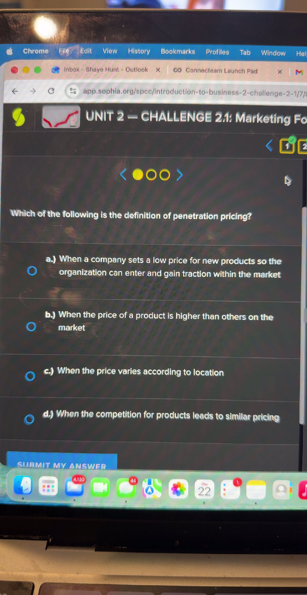 Which of the following is the definition of | StudyX