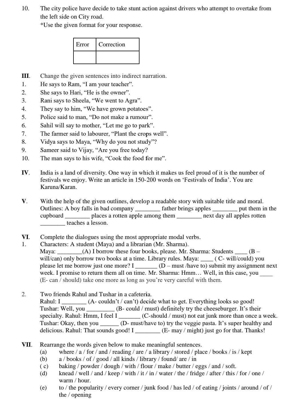 Complete the dialogues using the most | StudyX
