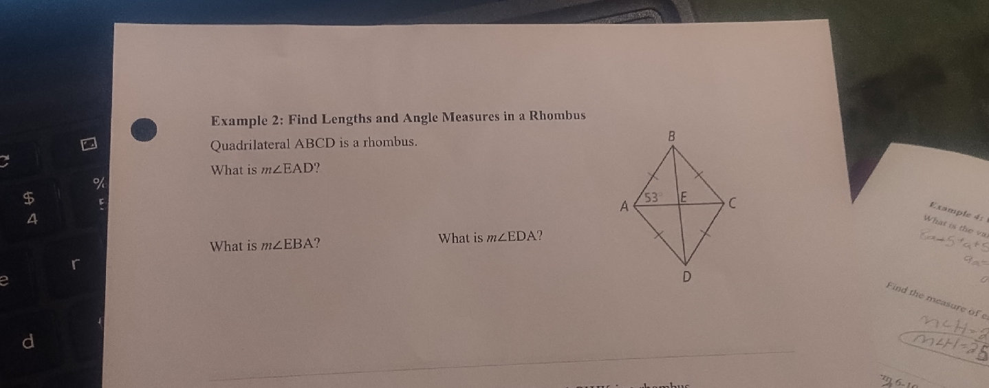 Example 2: Find Lengths and Angle Measures | StudyX