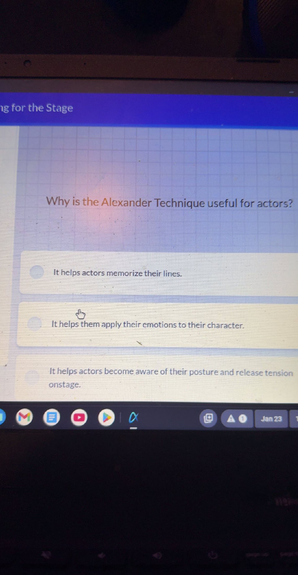 Why is the Alexander Technique useful for | StudyX