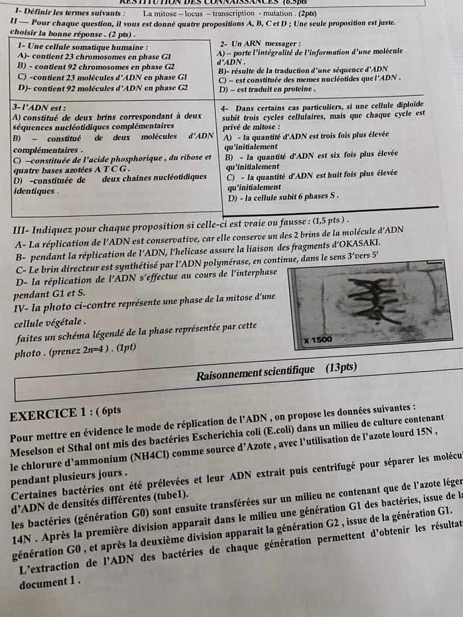 Indiquez pour chaque proposition si celle-ci | StudyX