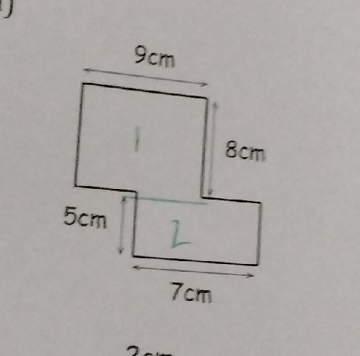 Calculate the area of the shape shown above. | StudyX