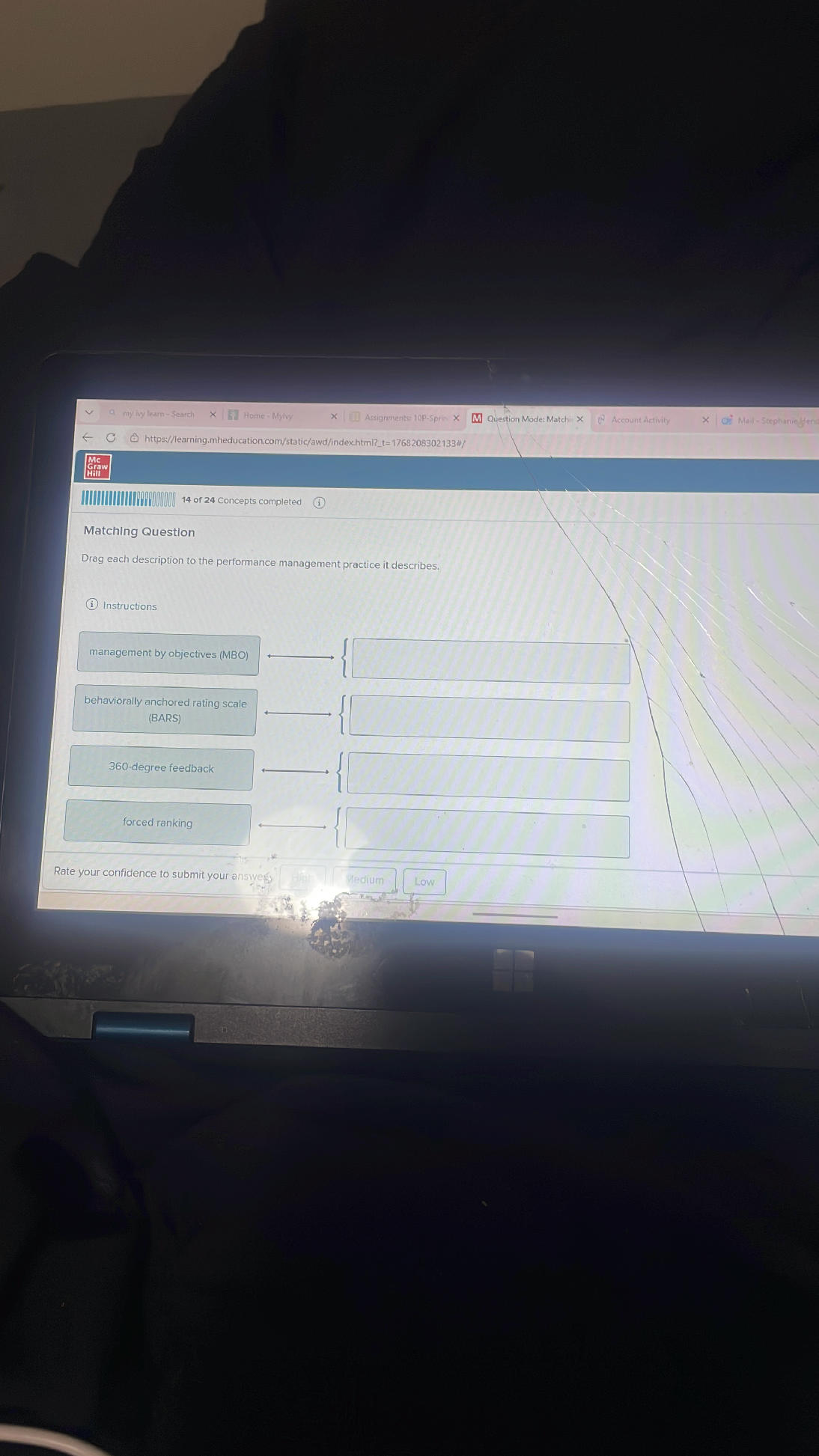 Matching Question Drag each description to | StudyX