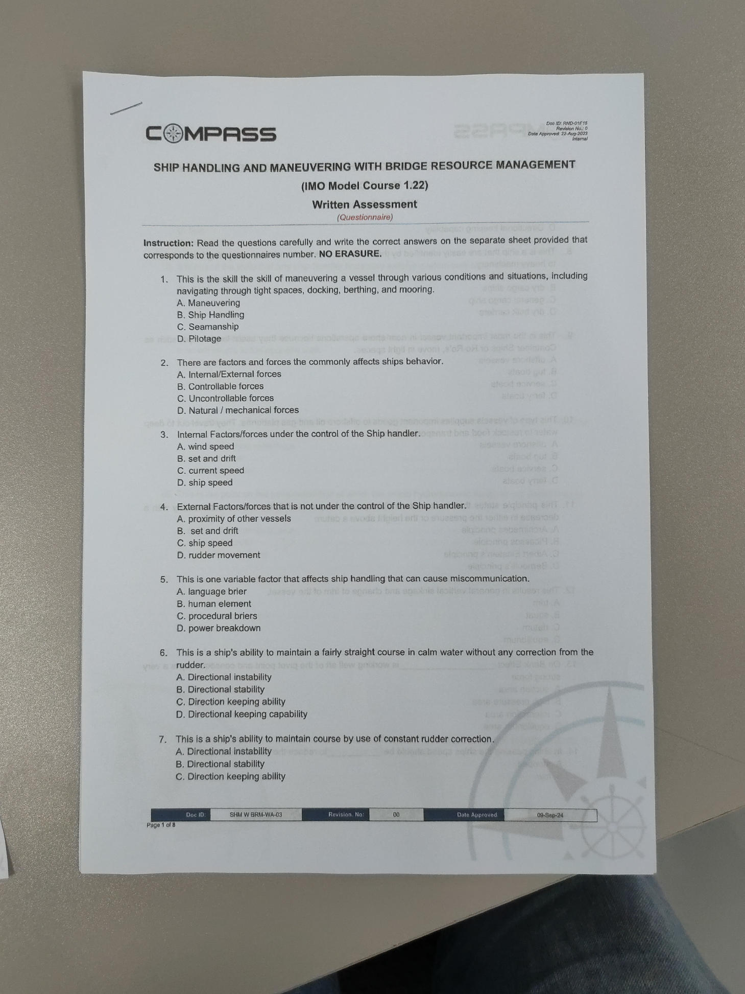 3. Internal Factors/forces under the control | StudyX