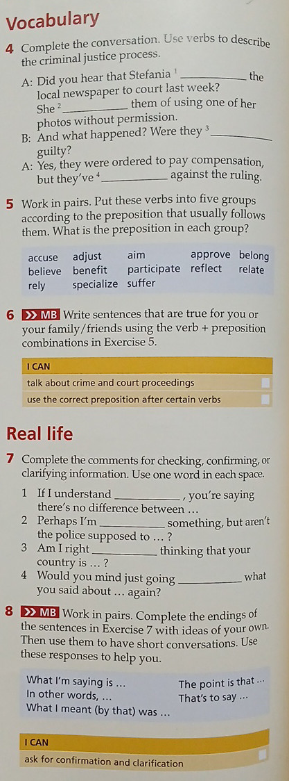 MB Write sentences that are true for you or | StudyX