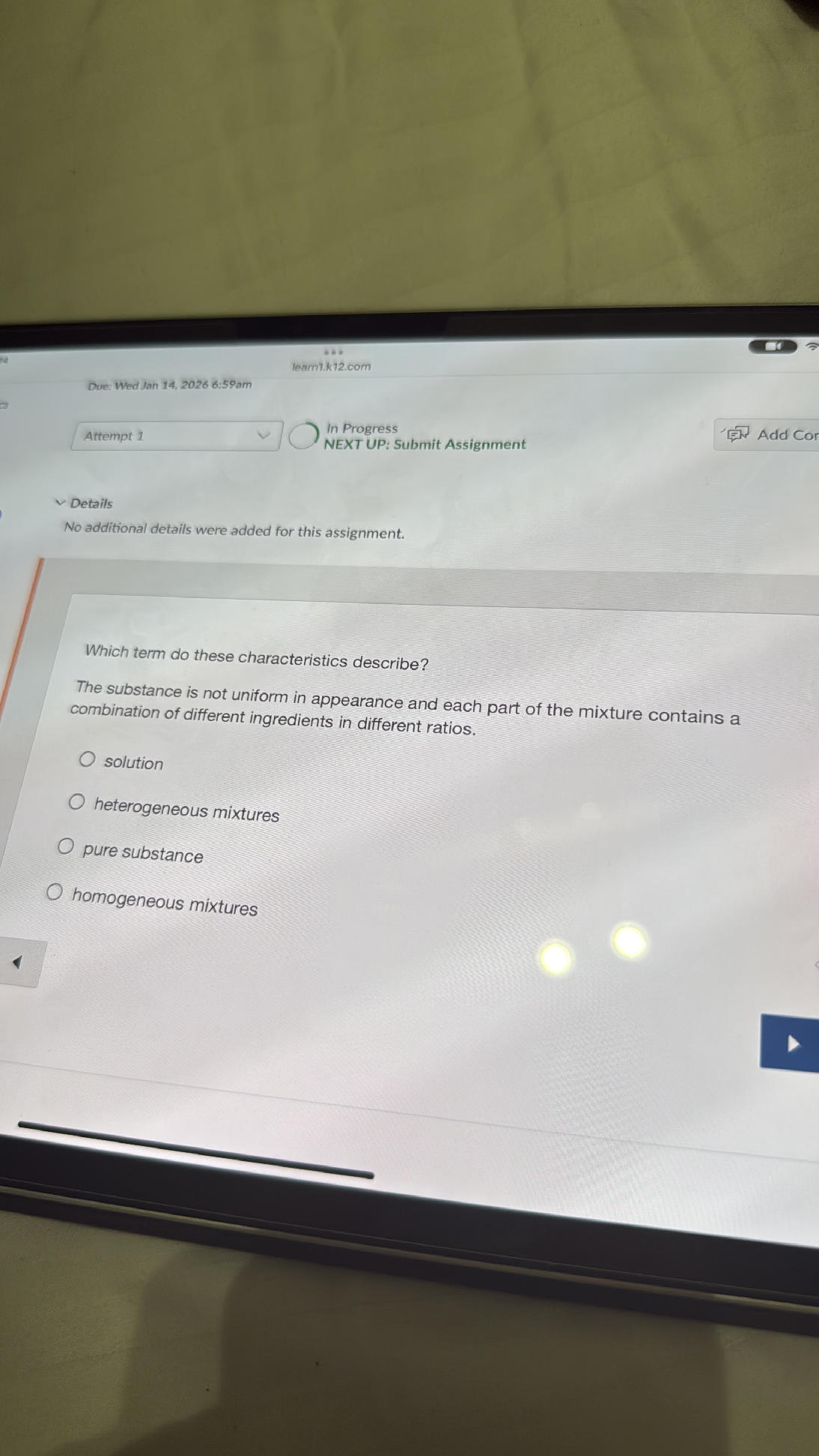 Which term do these characteristics | StudyX