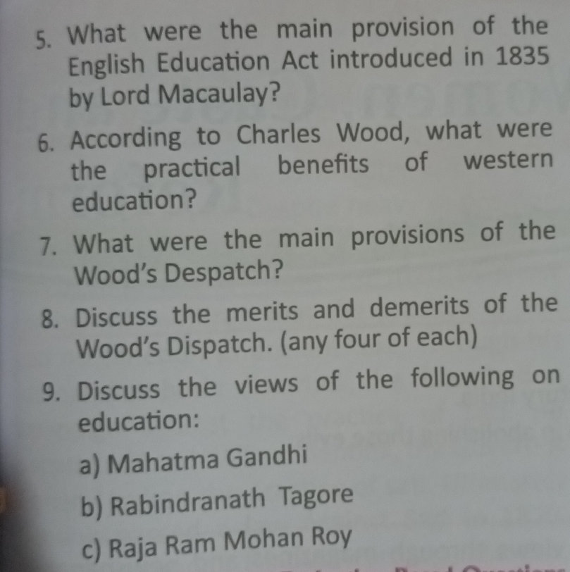 5. What were the main provision of the | StudyX