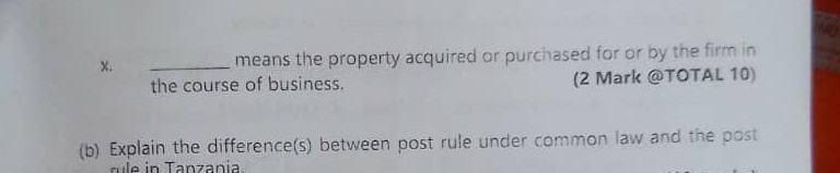 (b) Explain the difference(s) between post | StudyX