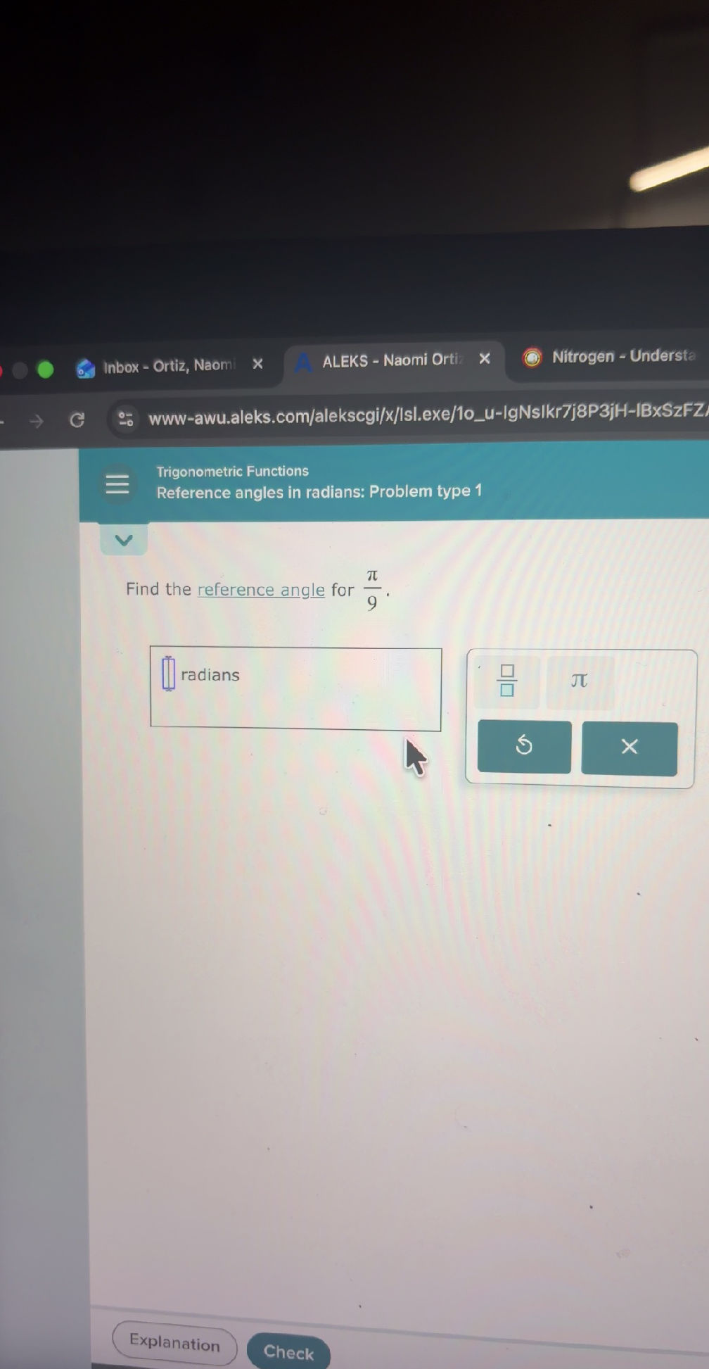 Trigonometric Functions Reference angles in | StudyX