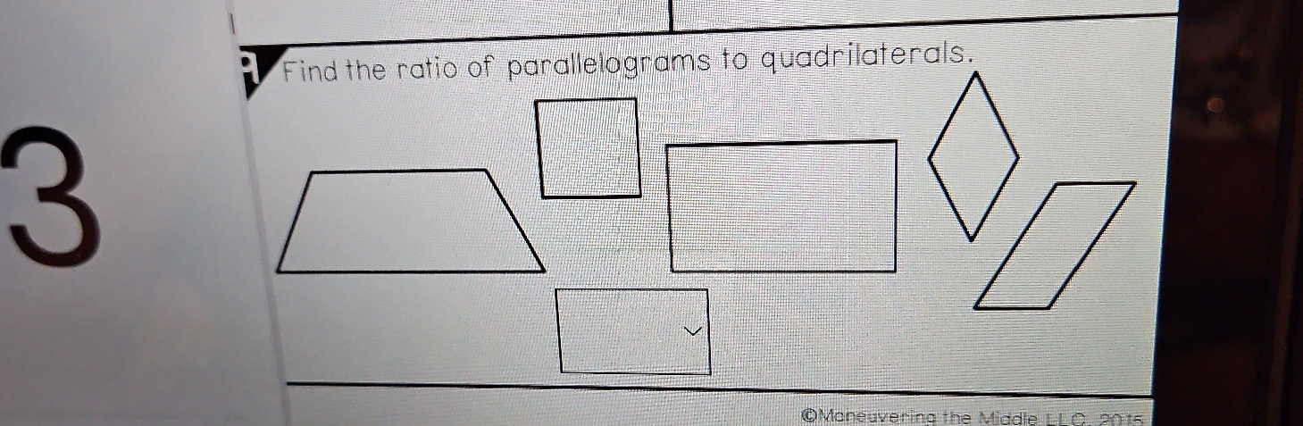 Find the ratio of parallelograms to | StudyX