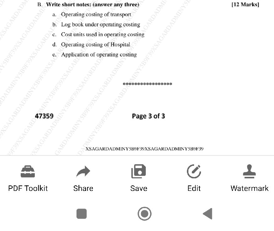 Write short notes: (answer any three) a. | StudyX