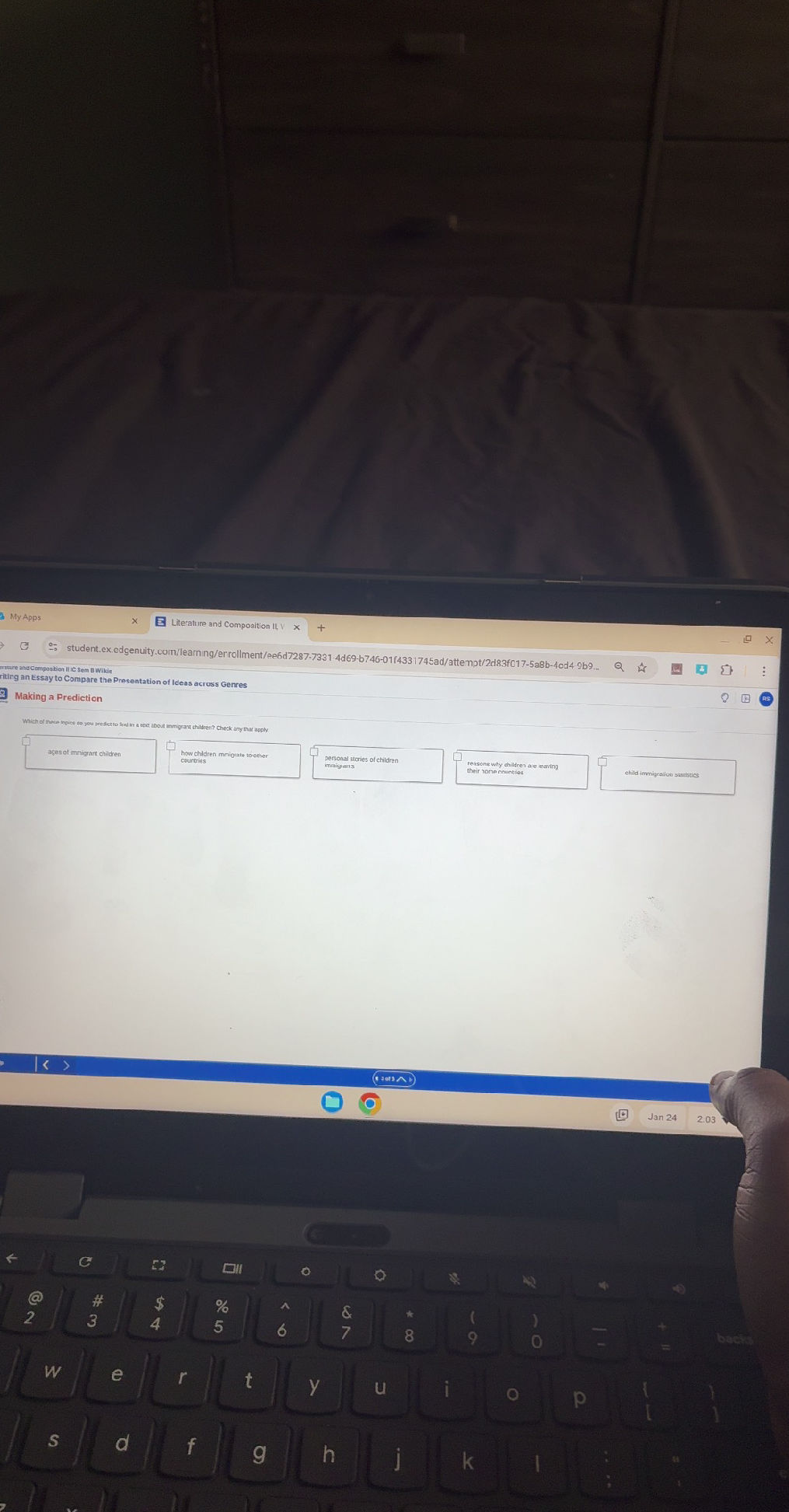 Which of these topics do you predict to find | StudyX