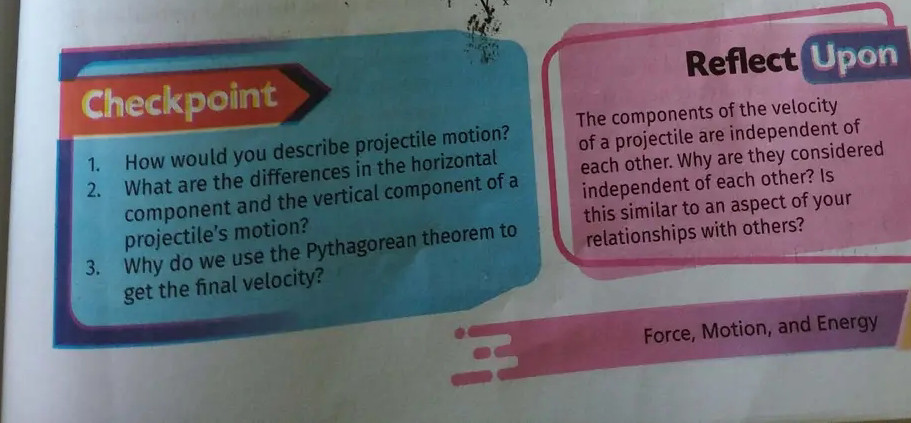 1. How would you describe projectile motion? | StudyX