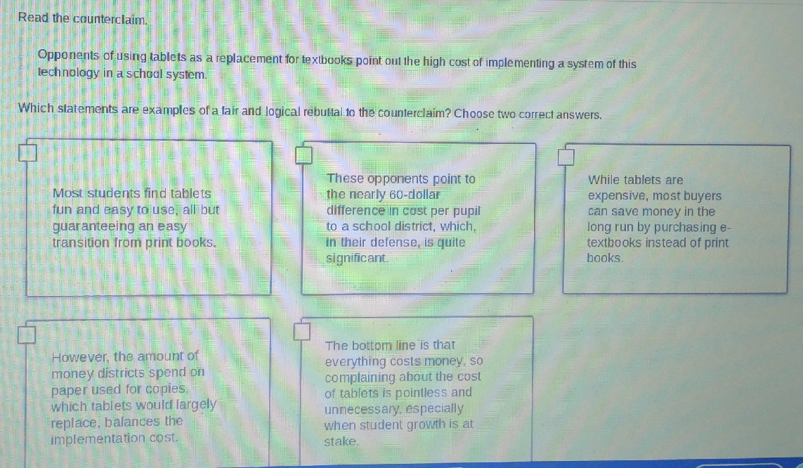 Read the counterclaim. Opponents of using | StudyX