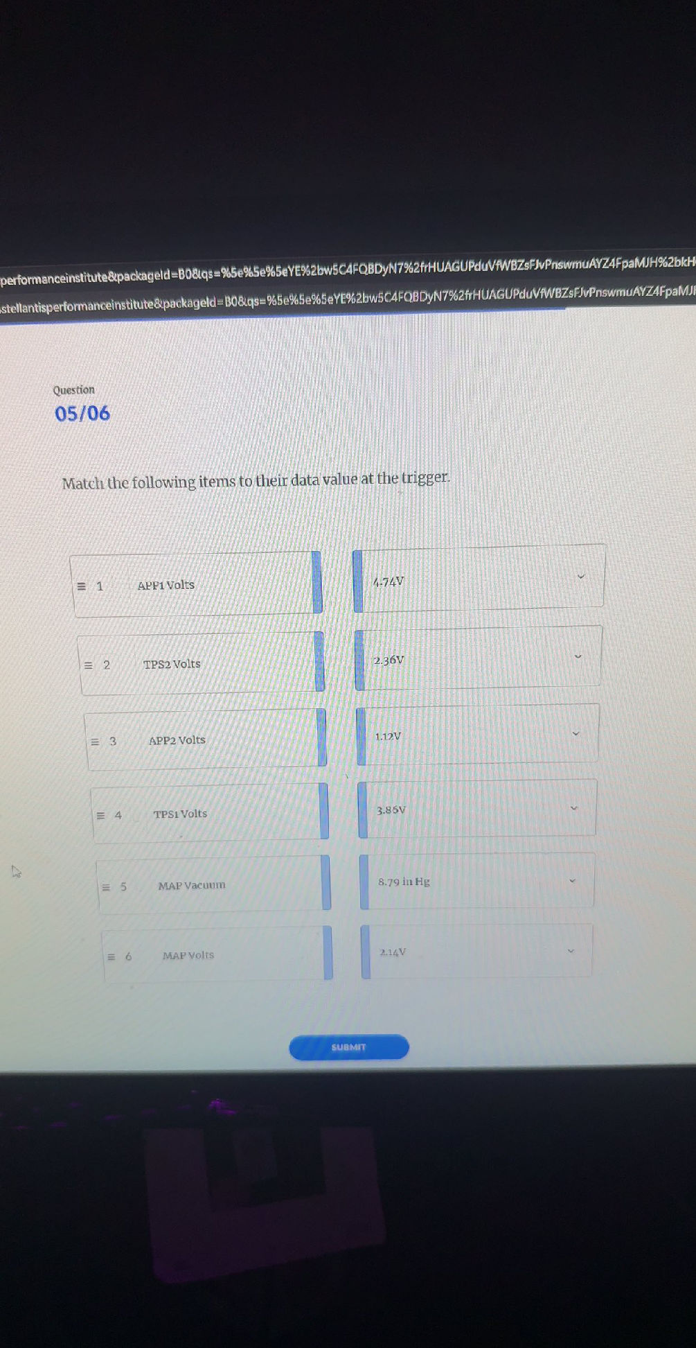 Match the following items to their data | StudyX
