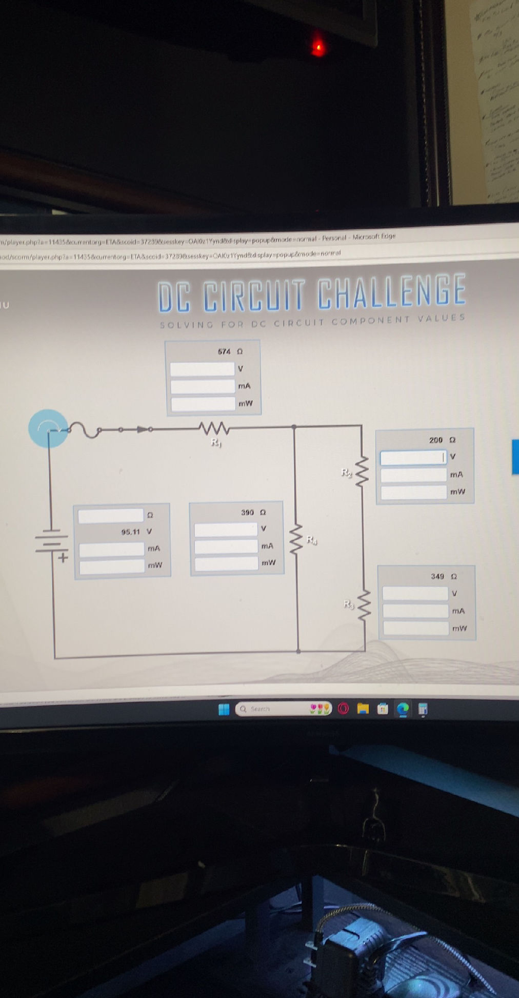 DC CIRCUIT CHALLENGE: Solving for DC circuit | StudyX