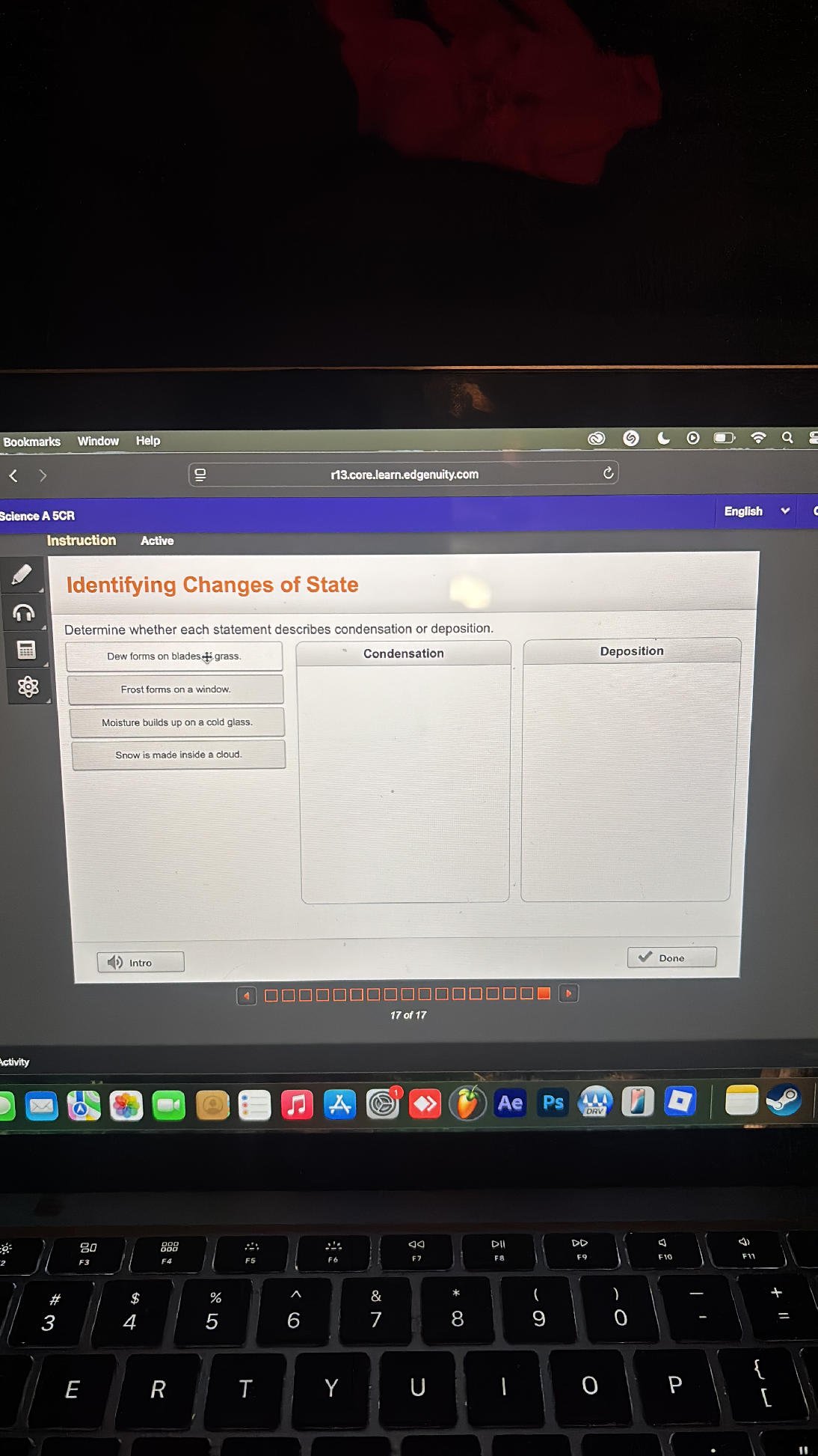 Identifying Changes of State Determine | StudyX