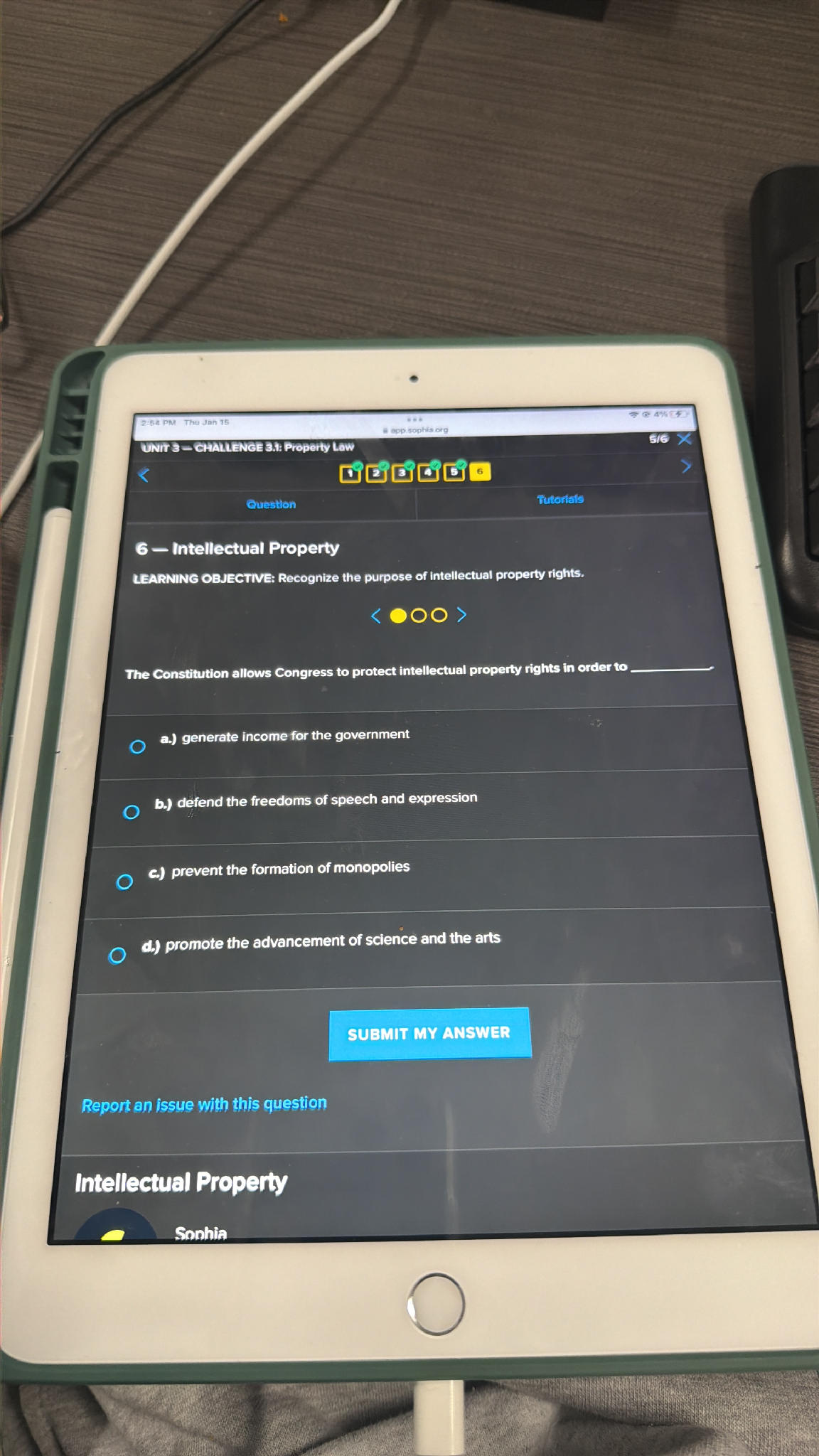 6—Intellectual Property LEARNING OBJECTIVE: | StudyX