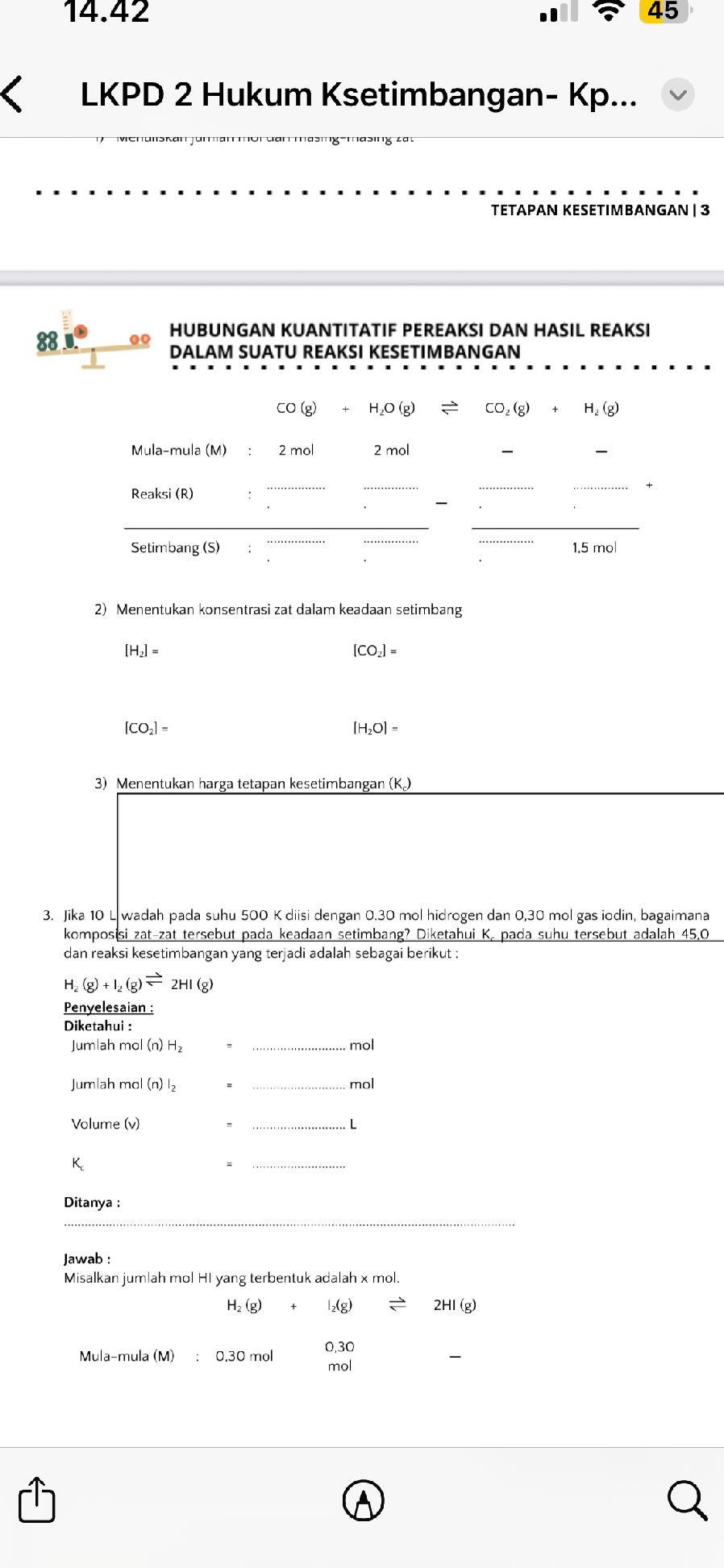 HUBUNGAN KUANTITATIF PEREAKSI DAN HASIL | StudyX