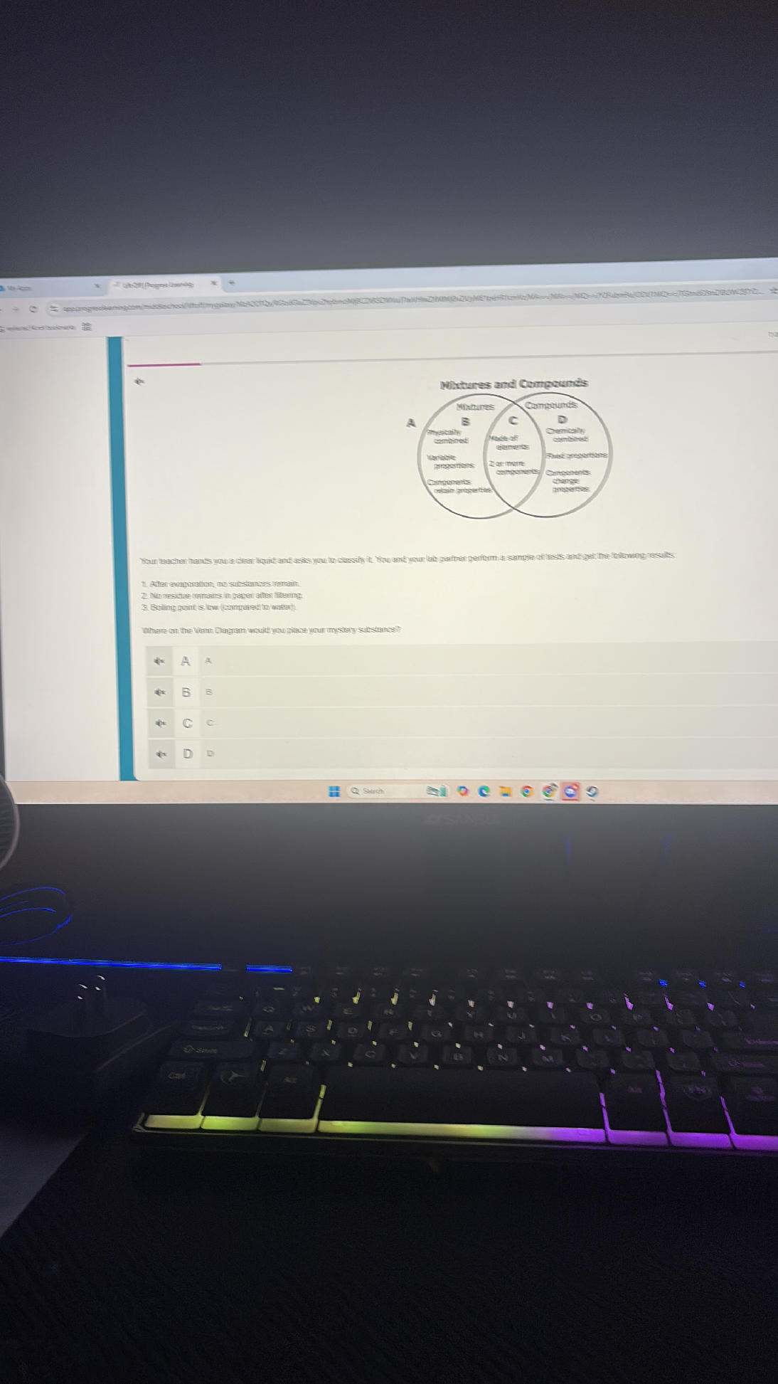 ## Mixtures and Compounds | Section | | StudyX