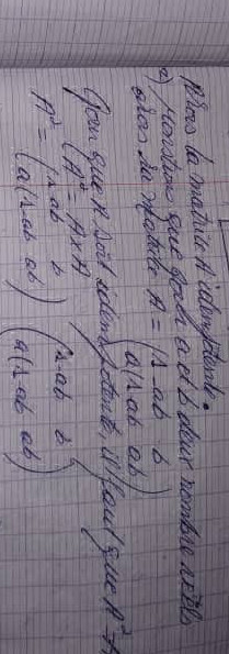 Soit la matrice $A$ ci-dessous: Montrons | StudyX