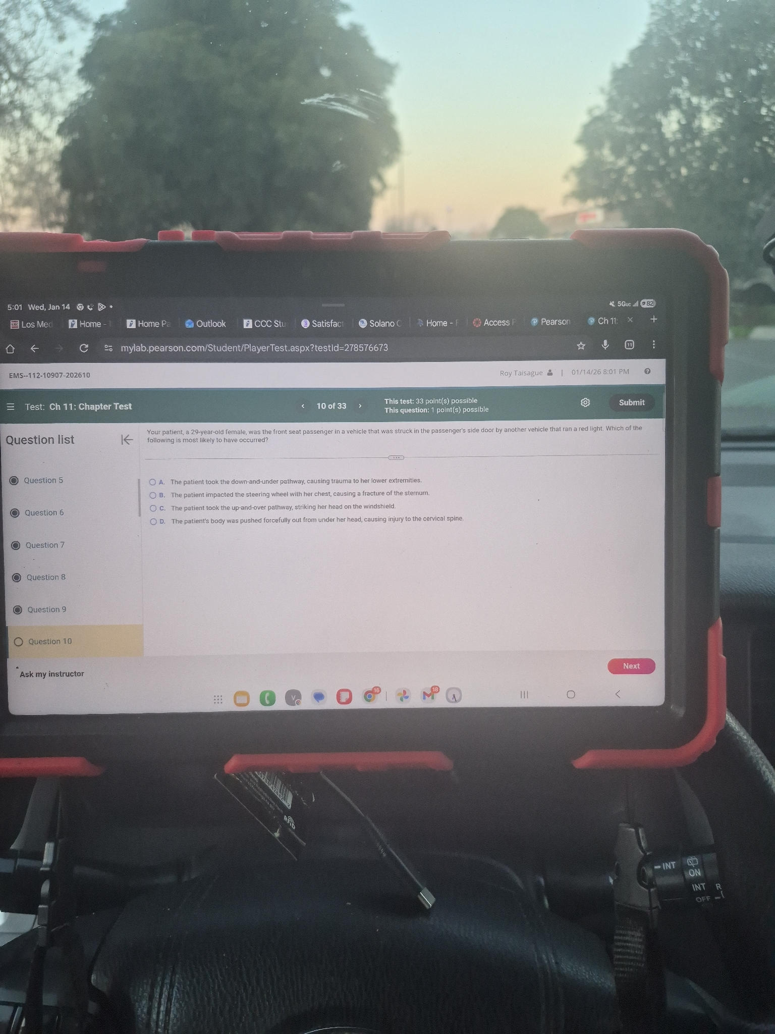 Your patient, a 29-year-old female, was the | StudyX