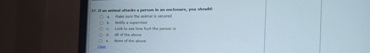 37. If an animal attacks a person in an | StudyX